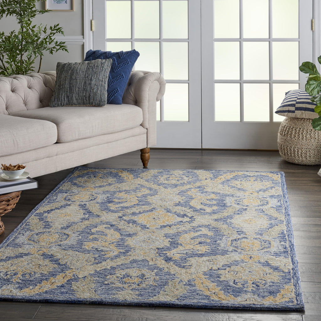 Azura AZM03 Navy Blue Area Rug by Nourison – Incredible Rugs and Decor
