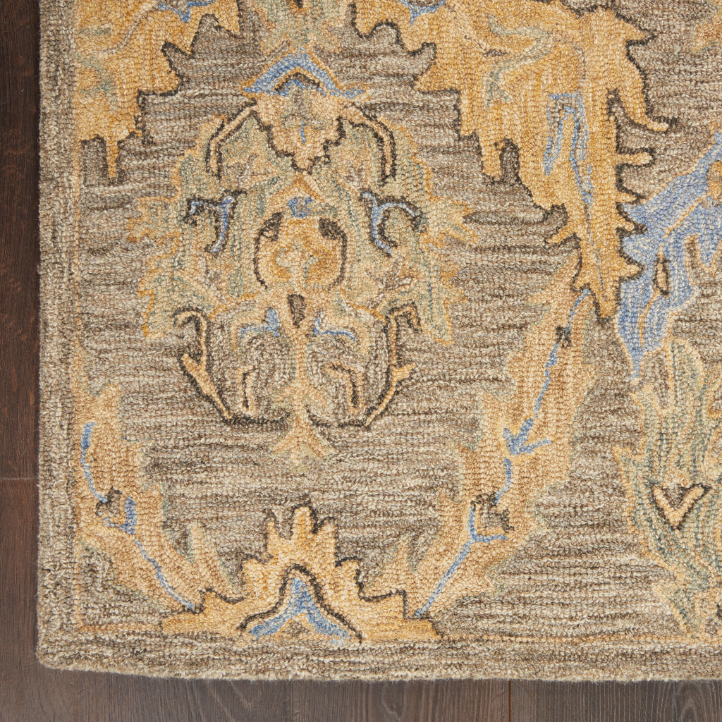 Azura AZM03 Taupe/Blue Area Rug by Nourison – Incredible Rugs and Decor