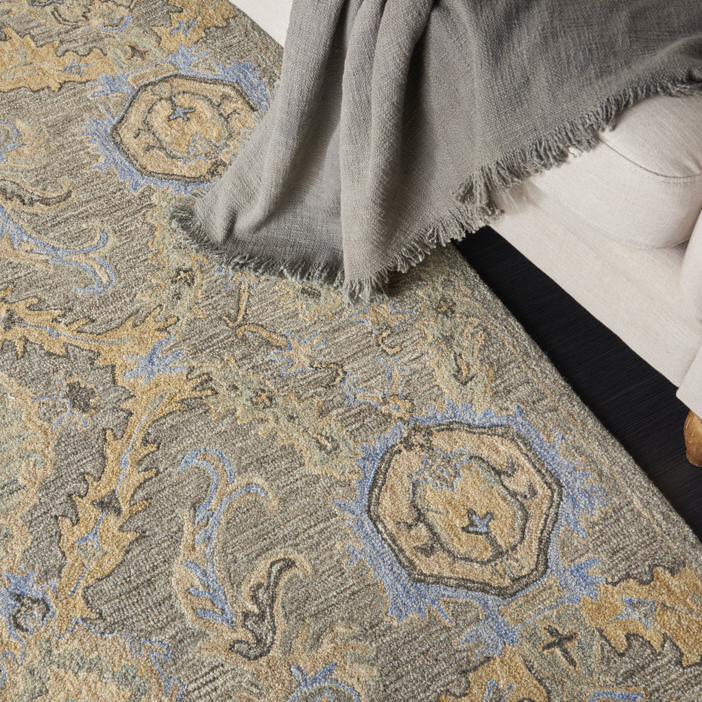Azura AZM03 Taupe/Blue Area Rug by Nourison – Incredible Rugs and Decor