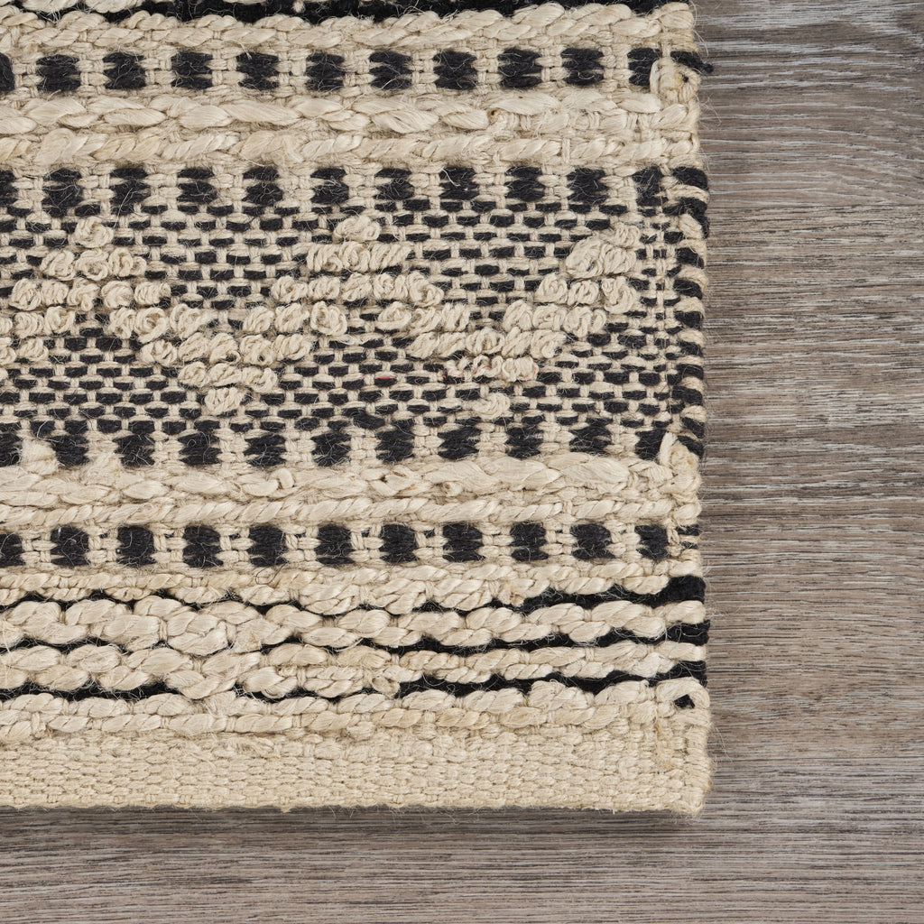 LR Resources Bleached Naturals Black Chevron Area Rug – Incredible Rugs ...