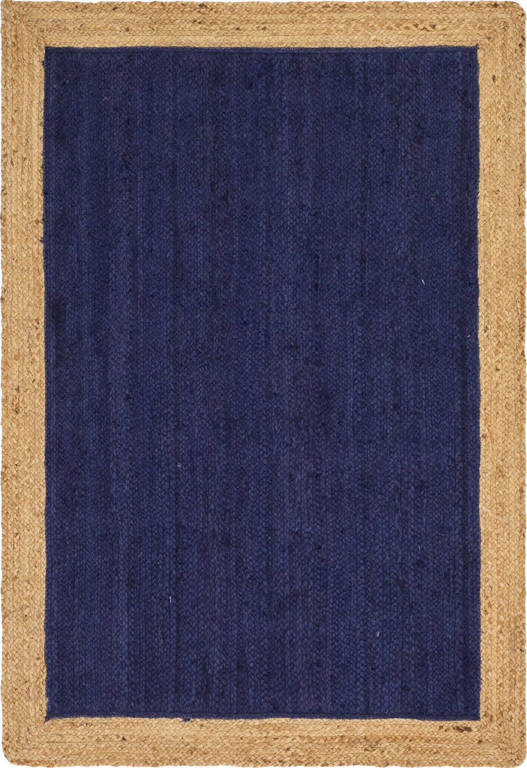 Unique Loom Braided Jute MGN-4 Navy Blue Area Rug – Incredible Rugs and ...