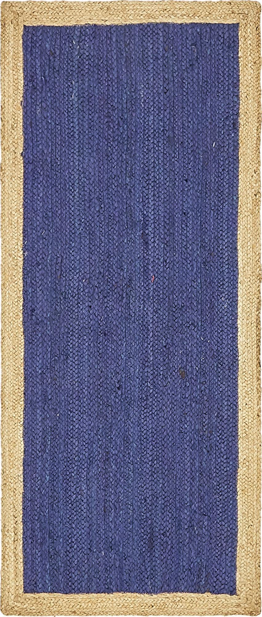 Unique Loom Braided Jute MGN-4 Navy Blue Area Rug – Incredible Rugs and ...