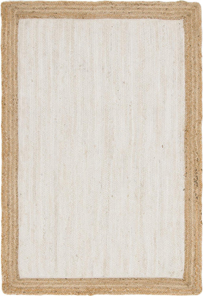 Unique Loom Braided Jute MGN-4 White Area Rug – Incredible Rugs and Decor