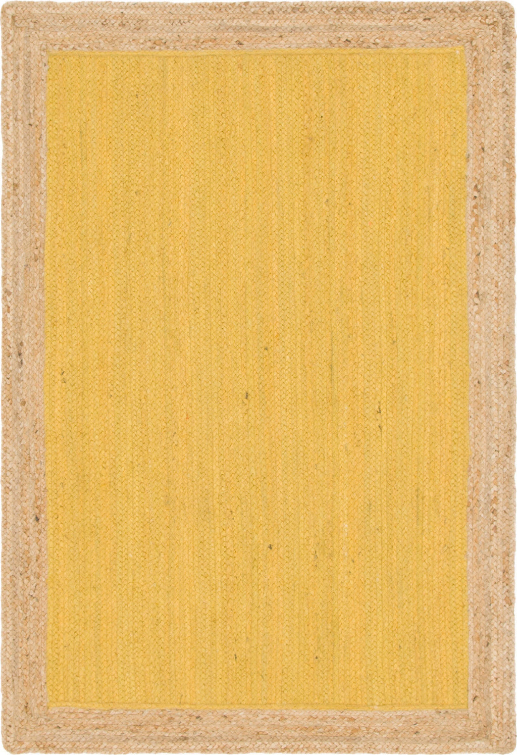 Unique Loom Braided Jute MGN-4 Yellow Area Rug – Incredible Rugs and Decor