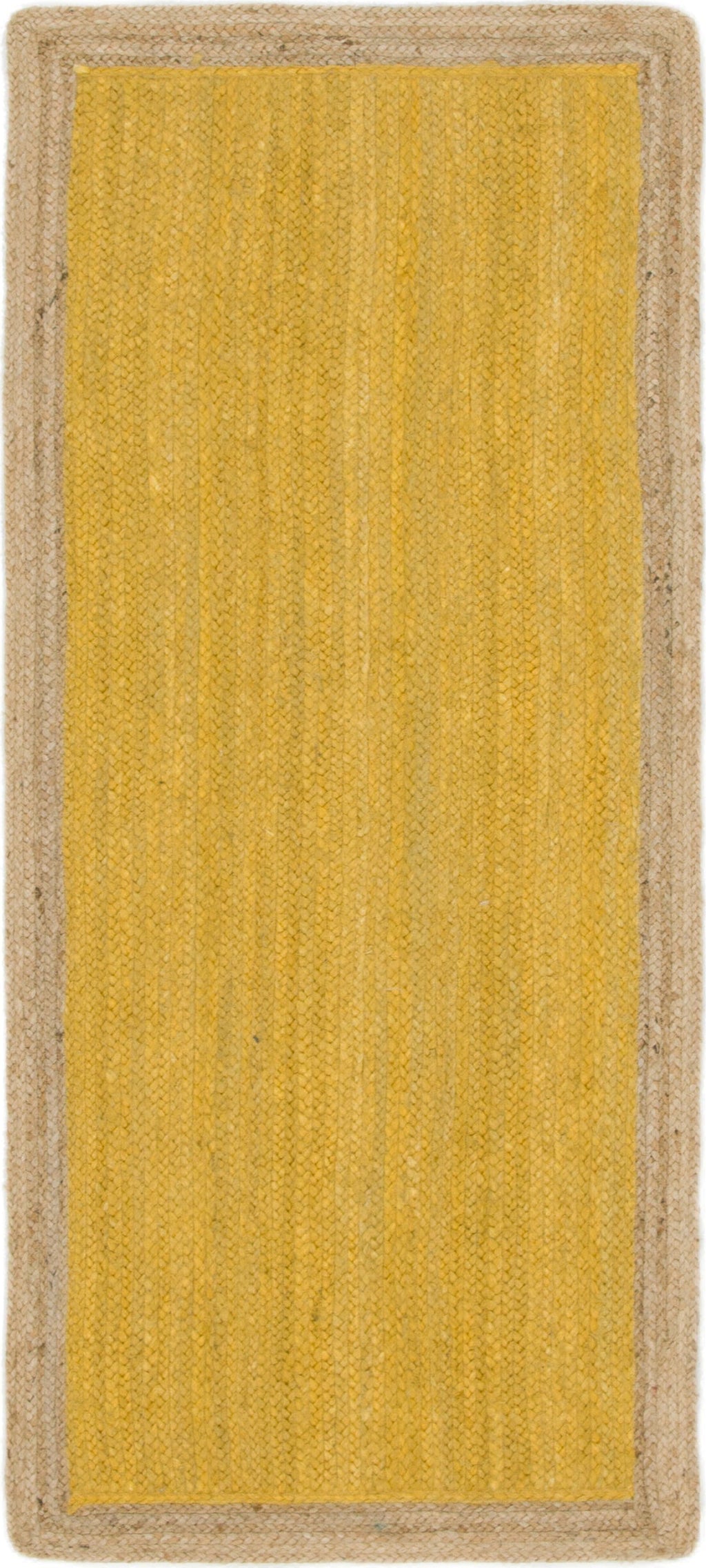 Unique Loom Braided Jute MGN-4 Yellow Area Rug – Incredible Rugs and Decor