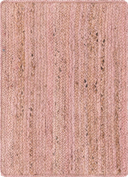 Unique Loom Braided Jute MGN-5-7-8 Light Pink Area Rug – Incredible ...