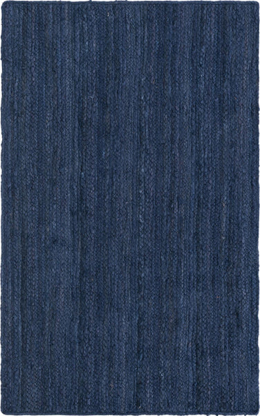 Unique Loom Braided Jute MGN-5-7-8 Navy Blue Area Rug – Incredible Rugs ...
