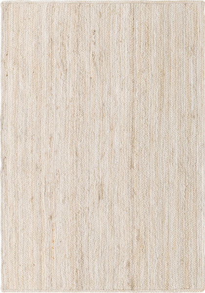 Unique Loom Braided Jute MGN-5-7-8 White Area Rug – Incredible Rugs and ...