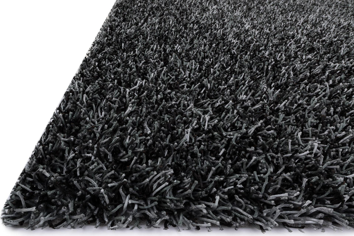 Loloi Carrera Shag CG-02 Black / Slate Area Rug – Incredible Rugs and Decor