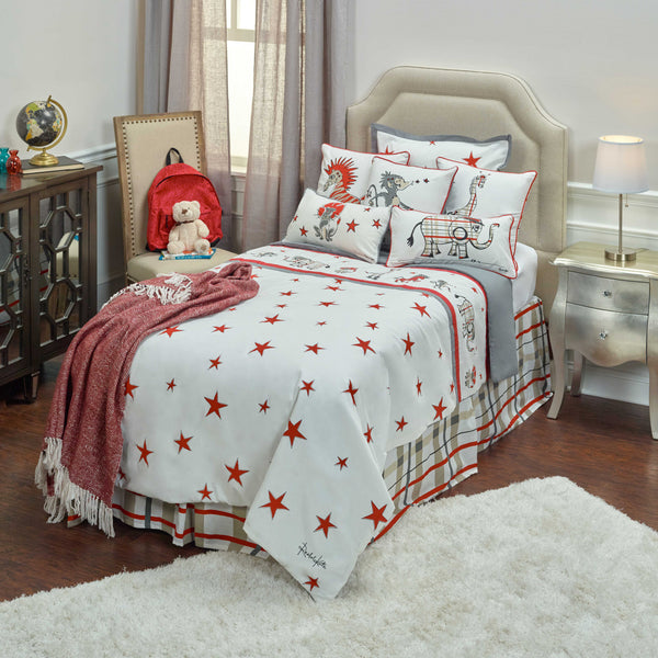 Rizzy BT1489 Punk Rock Animal Stars White Bedding – Incredible Rugs and ...