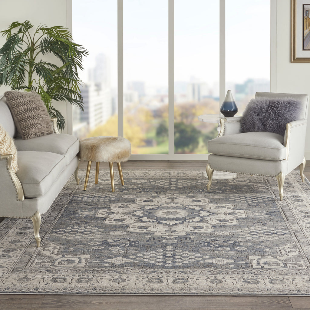 Nourison Concerto CNC07 Grey/Ivory Area Rug – Incredible Rugs and Decor