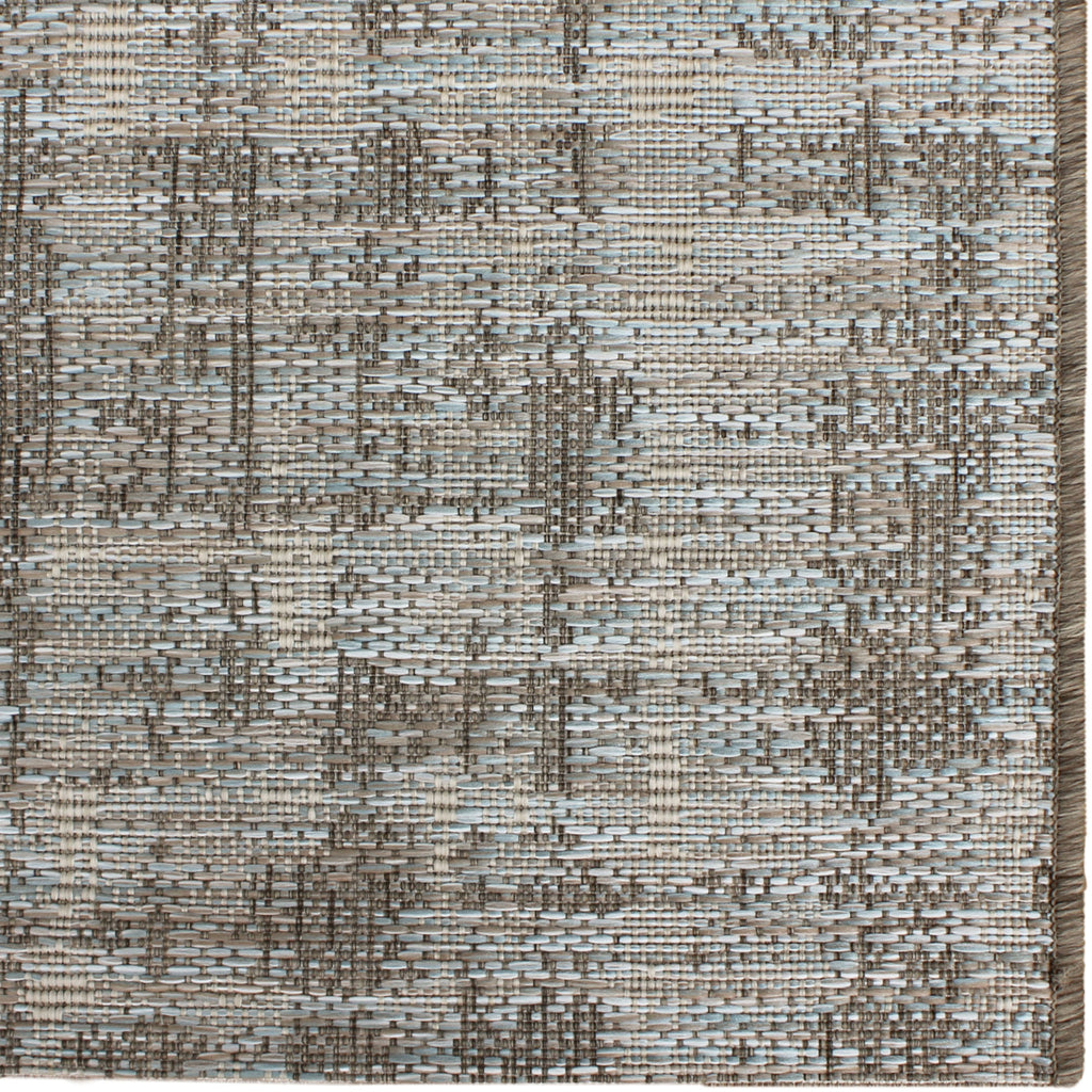 Orian Rugs Coastal Tides Rustic Seashore Light Blue/Brown Area Rug ...