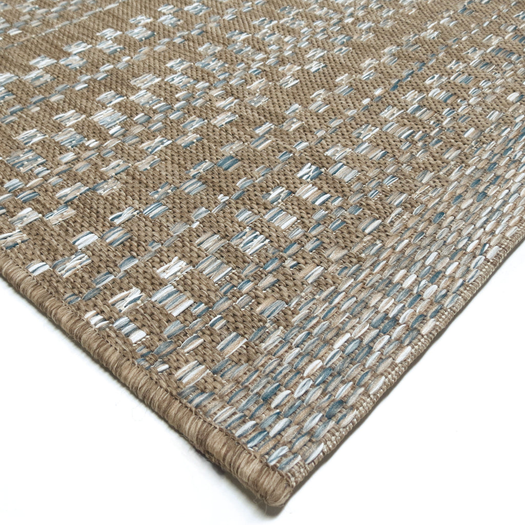 Orian Rugs Coastal Tides Isle Sky Dark Blue/ Brown Area Rug ...