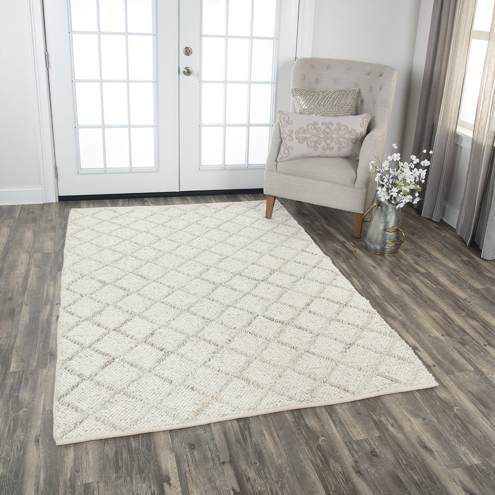 Rizzy Ewe Complete me EWE107 Neutral Area Rug by Donny Osmond Home ...