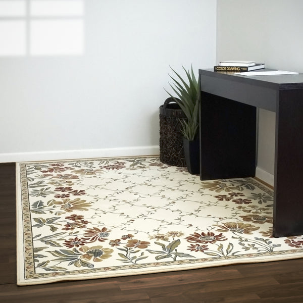 Dynamic Rugs Ancient Garden 57084 Ivory Area Rug – Incredible Rugs and ...