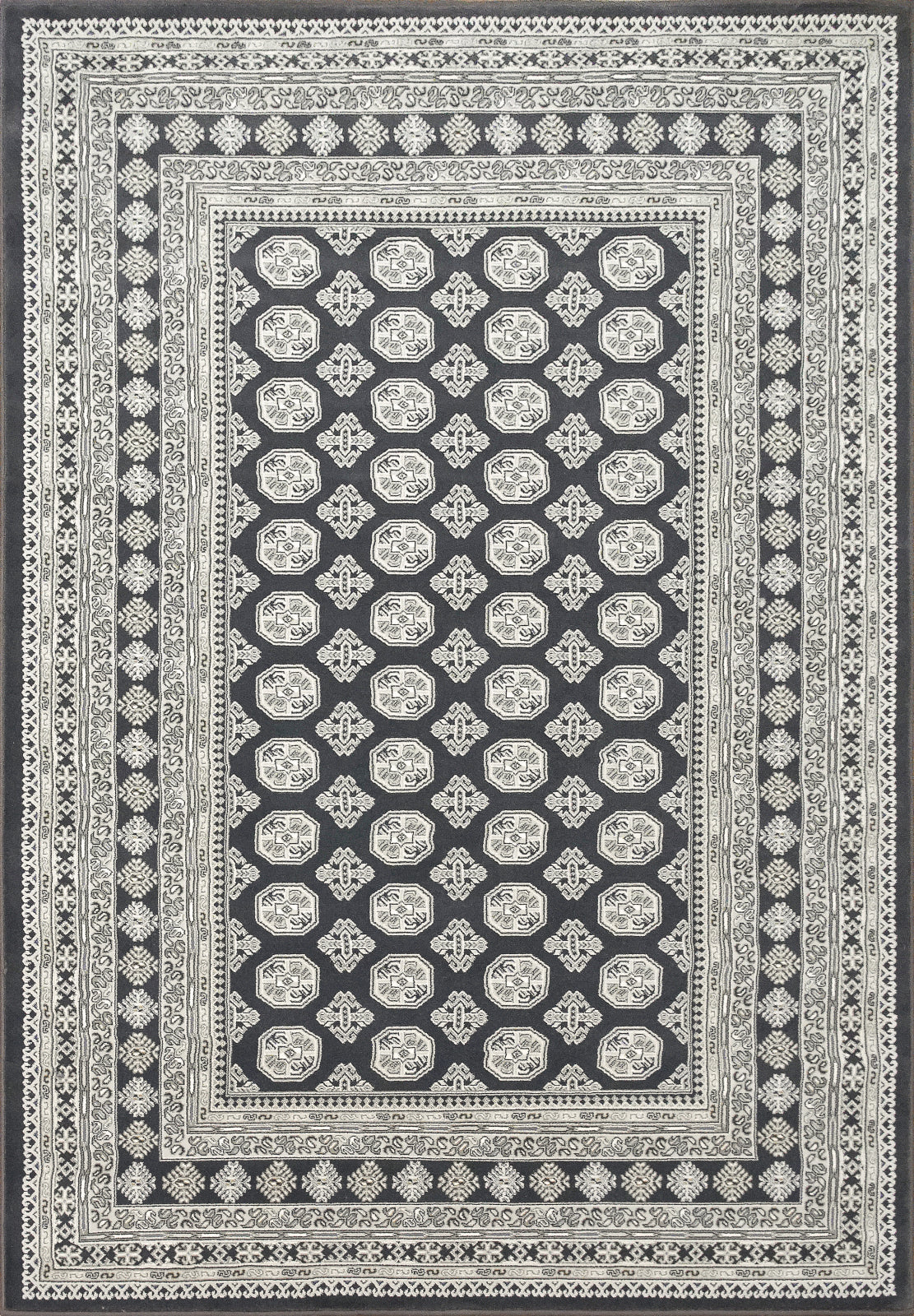 Dynamic Rugs Ancient Garden 57102 Charcoal/Silver Area Rug – Incredible ...