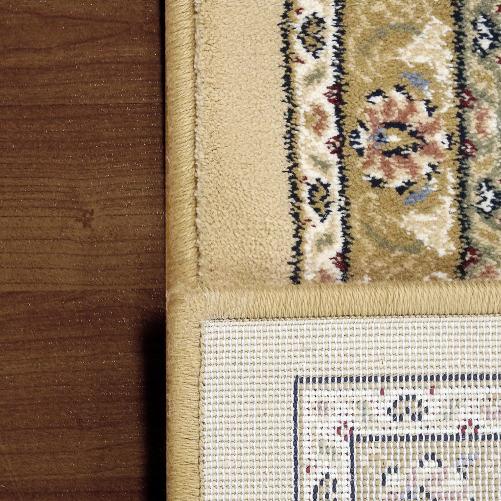 Dynamic Rugs Ancient Garden 57120 Light Gold/Ivory Area Rug ...