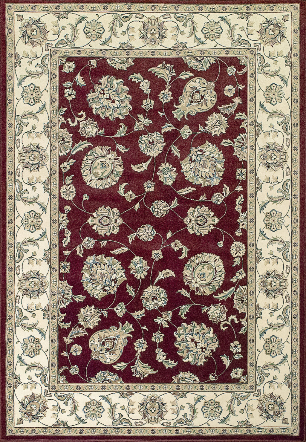 Dynamic Rugs Ancient Garden 57365 Red/Ivory Area Rug – Incredible Rugs ...