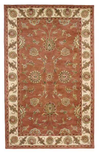 Dynamic Rugs Charisma 1405 Rust/Ivory Area Rug – Incredible Rugs and Decor