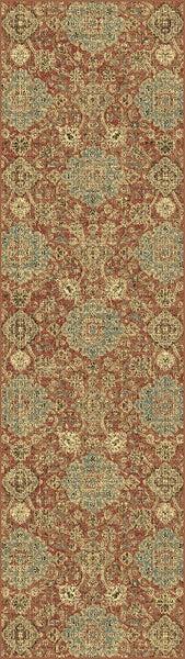 Dynamic Rugs Regal 89665 Rust/Blue Area Rug – Incredible Rugs and Decor
