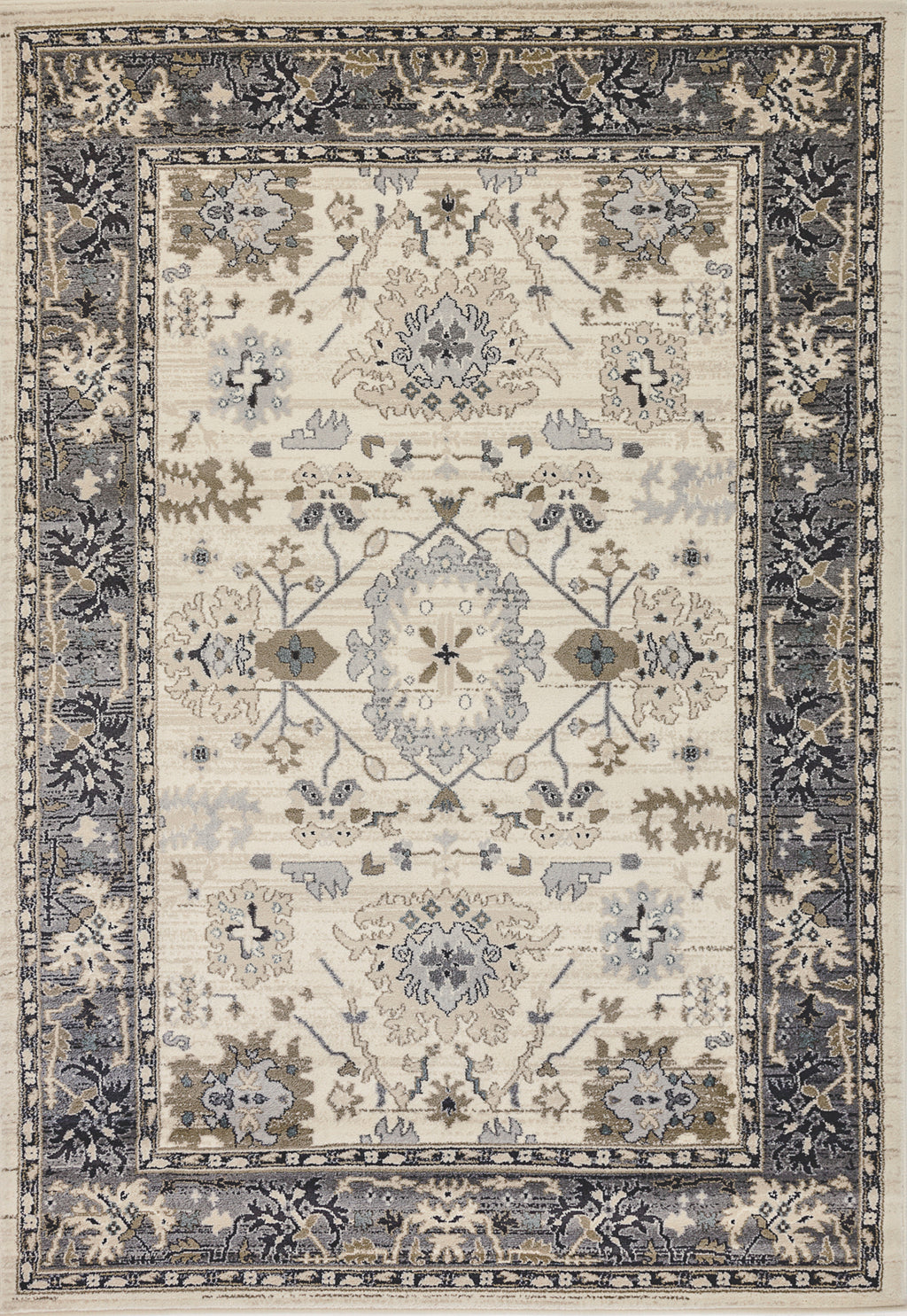 Dynamic Rugs Yazd 8531 Ivory/Grey Area Rug – Incredible Rugs and Decor