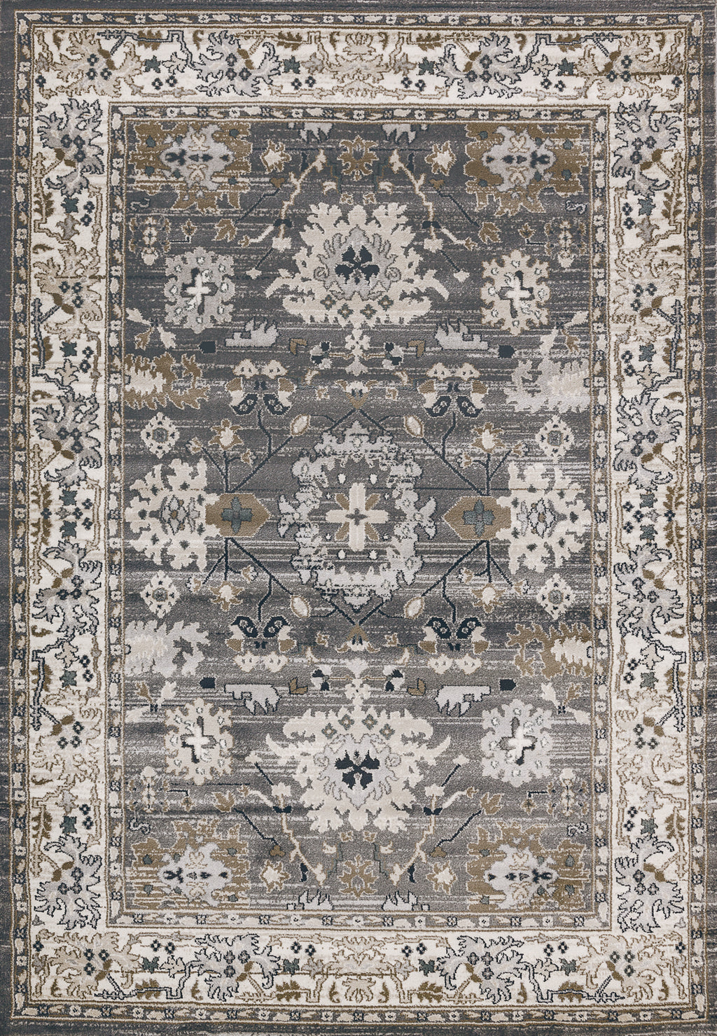 Dynamic Rugs Yazd 8531 Grey/Ivory Area Rug – Incredible Rugs and Decor