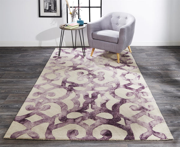 Feizy Lorrain 8564F Purple/Ivory Area Rug – Incredible Rugs and Decor