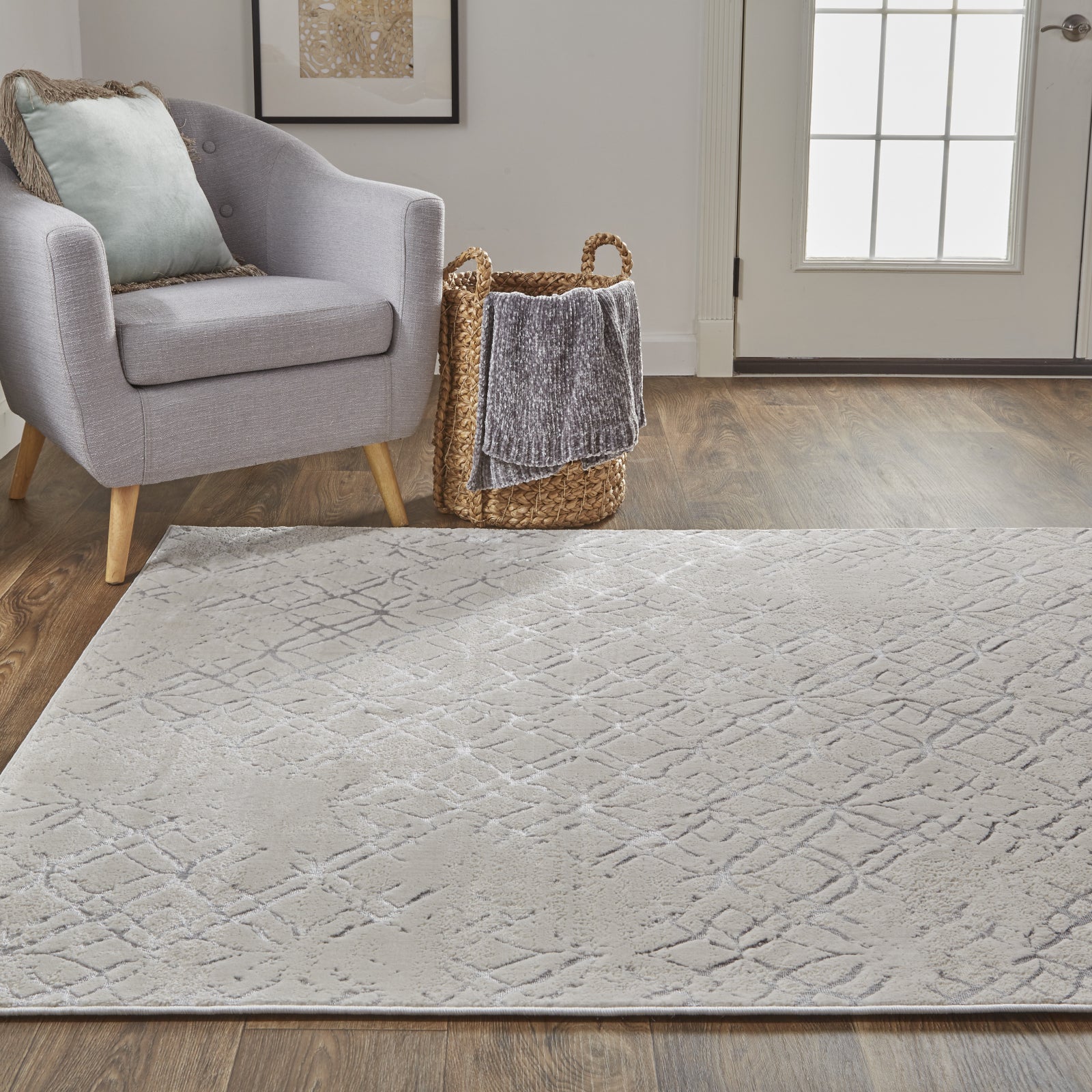 Feizy Micah 3047F Beige/Silver Area Rug – Incredible Rugs and Decor