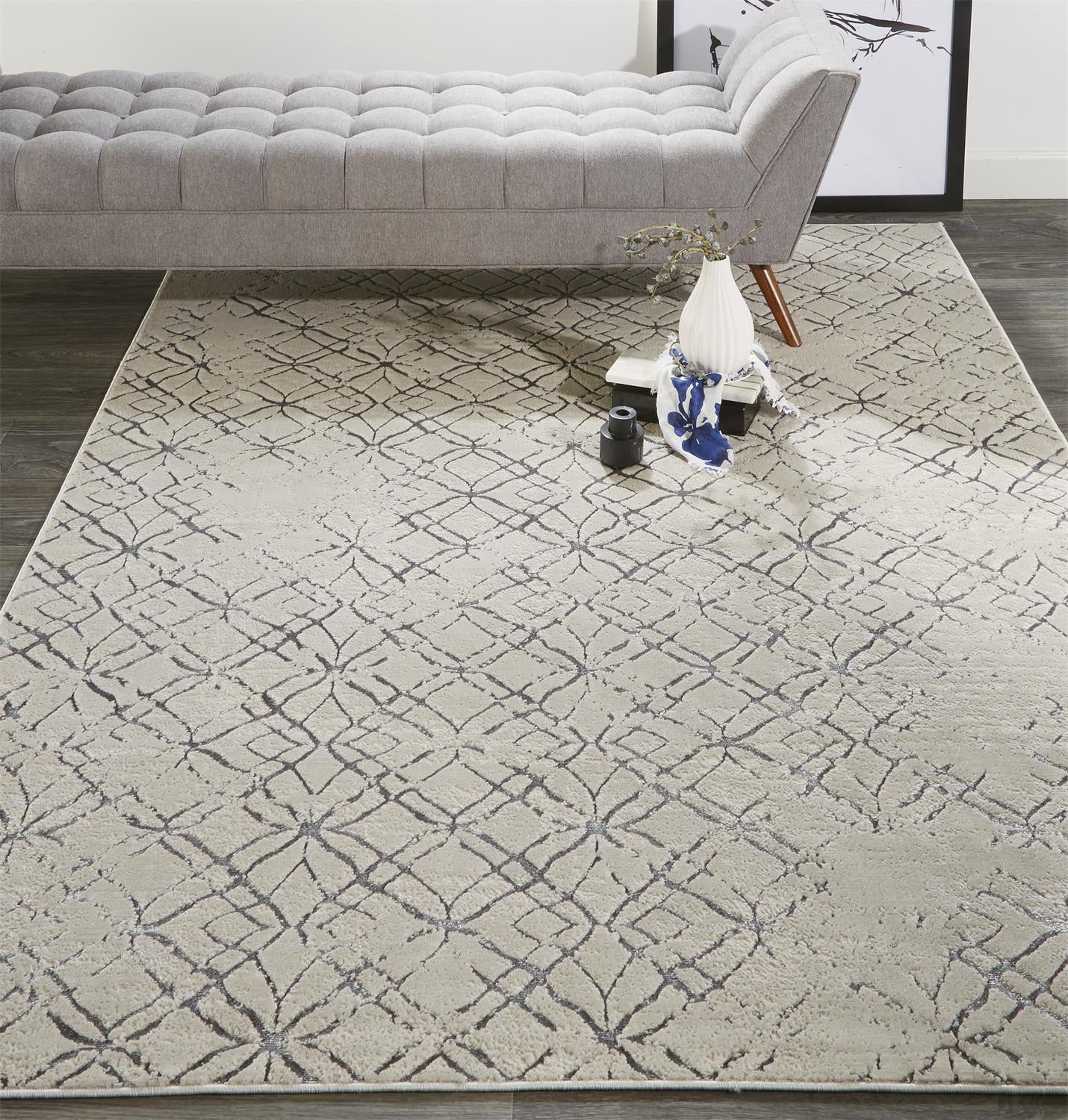 Feizy Micah 3047F Beige/Silver Area Rug – Incredible Rugs and Decor