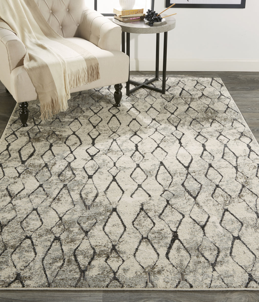 Feizy Kano 3872F Ivory/Gray Area Rug – Incredible Rugs and Decor