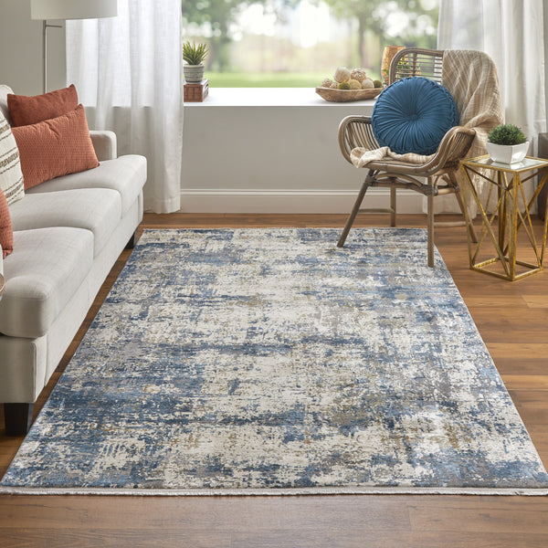 Feizy Cadiz 3891F Blue/Ivory Area Rug – Incredible Rugs and Decor