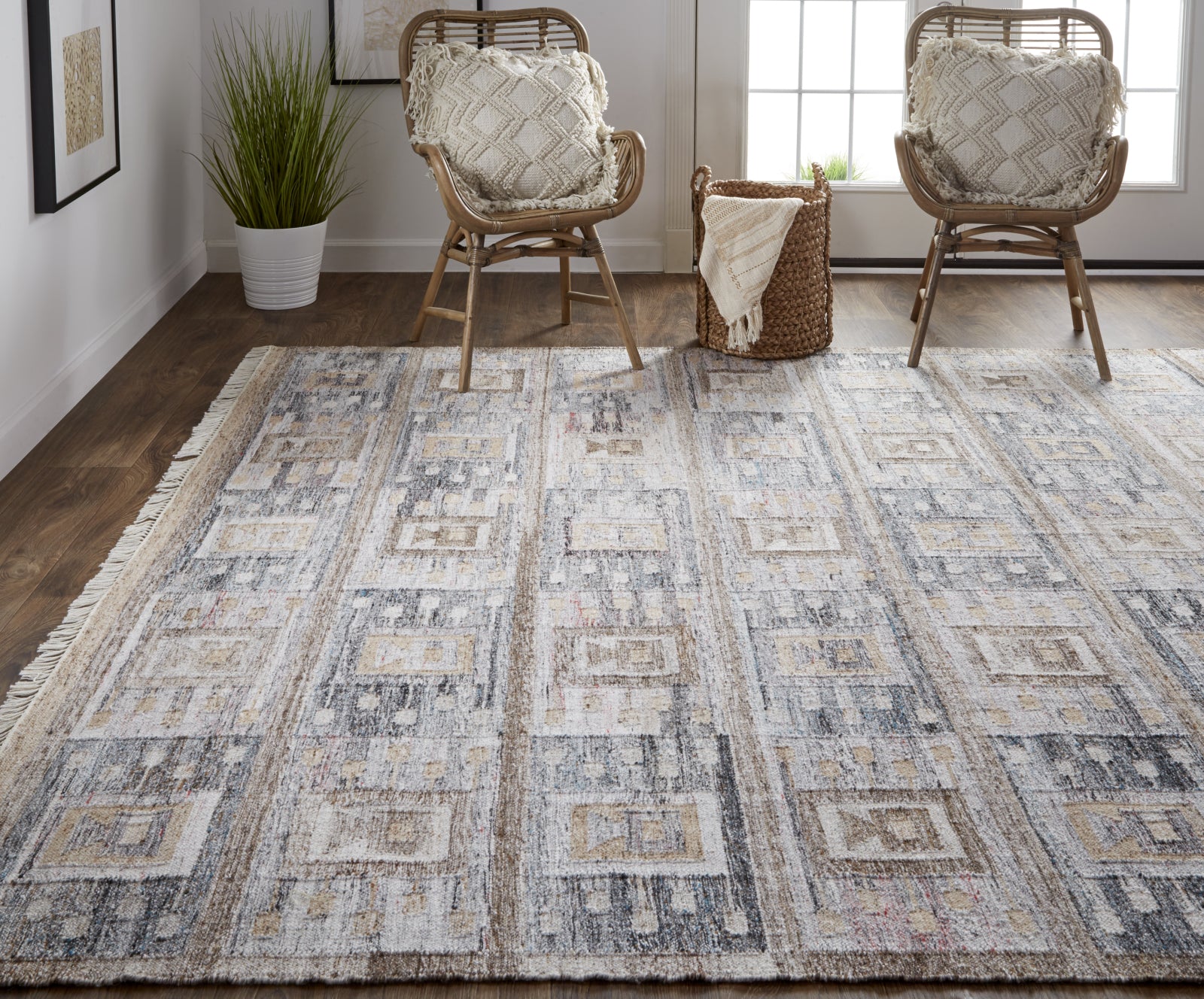 Feizy Beckett 0816F Gray/Tan Area Rug – Incredible Rugs and Decor