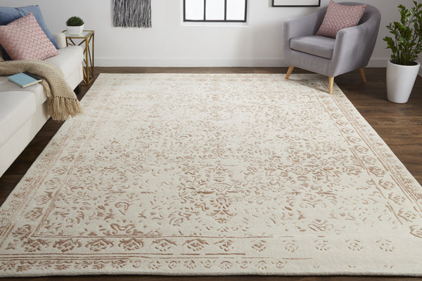 Feizy Bella 8014F Ivory/Blush Area Rug – Incredible Rugs and Decor