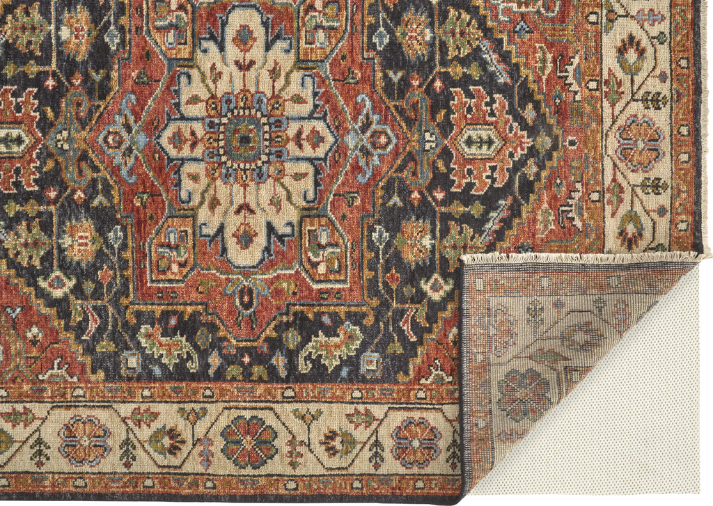 Feizy Carrington 6803F Rust/Charcoal Area Rug – Incredible Rugs and Decor