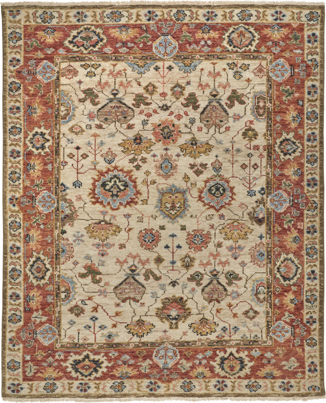 Feizy Carrington 6805F Beige/Rust Area Rug – Incredible Rugs and Decor