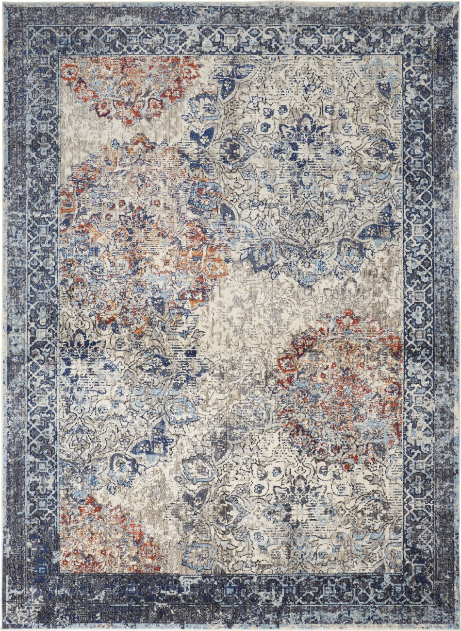 Feizy Bellini I39CQ Blue/Multi Area Rug – Incredible Rugs and Decor