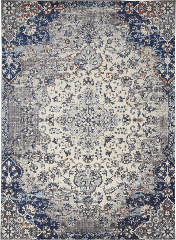 Feizy Bellini I39CR Ivory/Gray Area Rug – Incredible Rugs and Decor