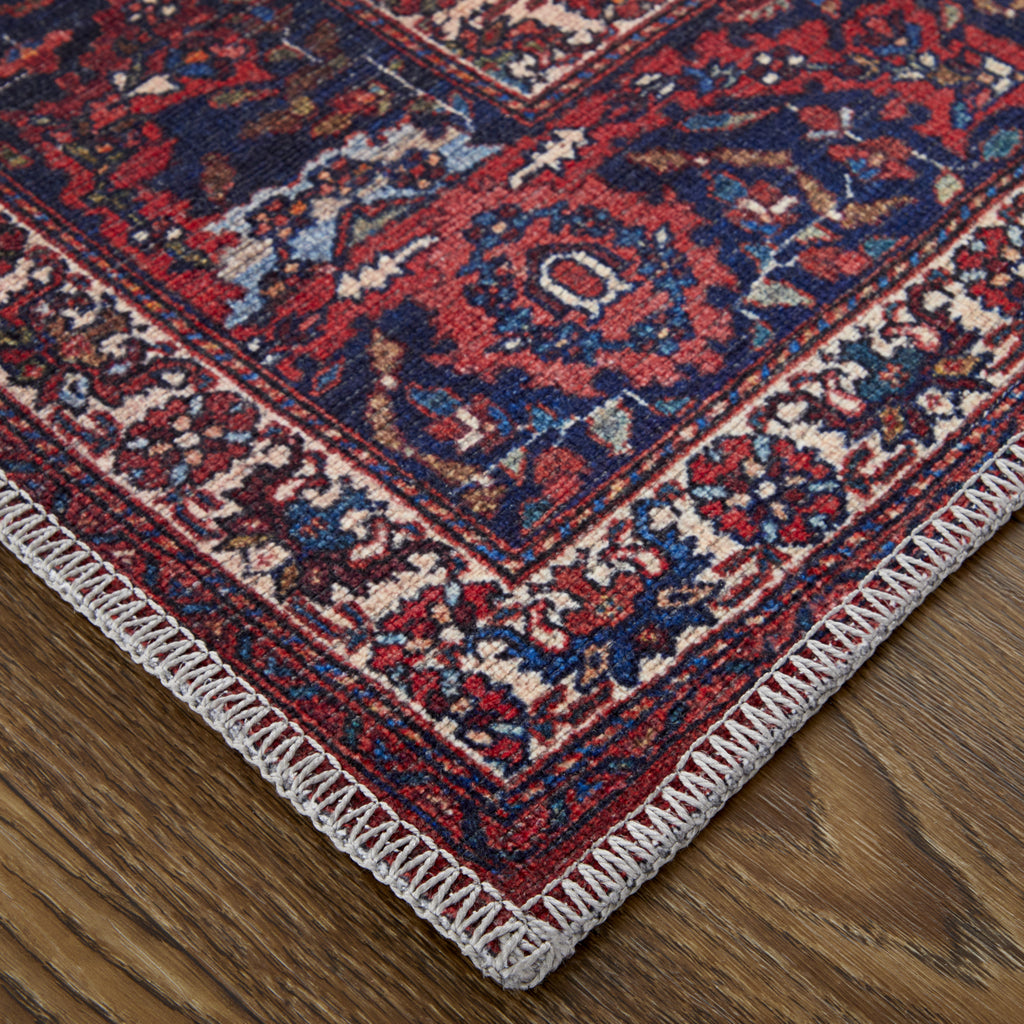 Feizy Rawlins 39HDF Red/Navy Area Rug – Incredible Rugs and Decor