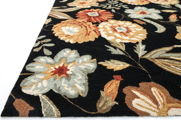 Loloi Francesca FC-17 Black/Floral Area Rug – Incredible Rugs and Decor