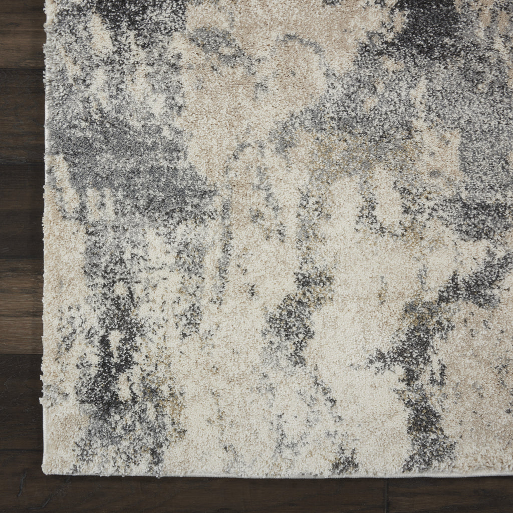 Fusion FSS16 Cream Grey Area Rug by Nourison – Incredible Rugs and Decor