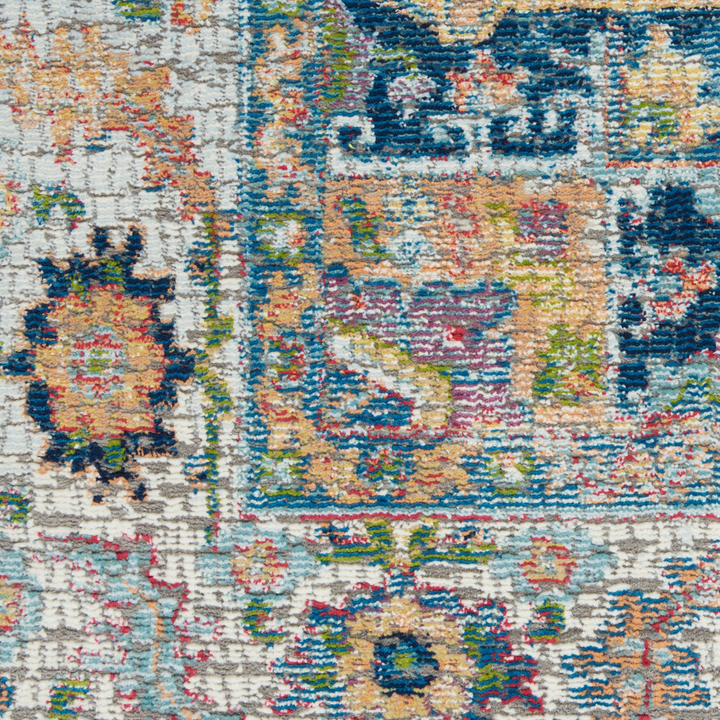 Nourison Global Vintage GLB11 Blue/Multicolor Area Rug – Incredible ...