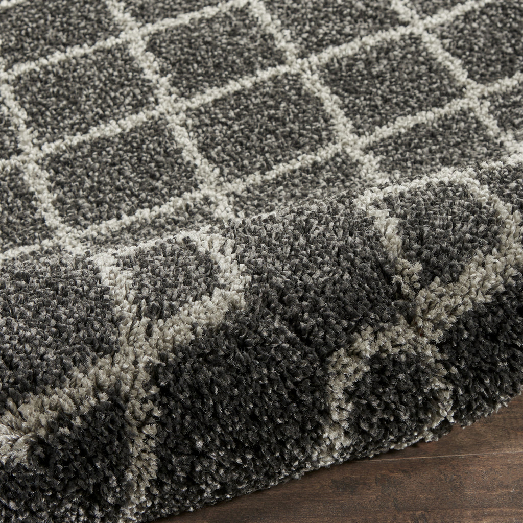Geometric Shag GOS01 Charcoal Area Rug by Nourison – Incredible Rugs ...