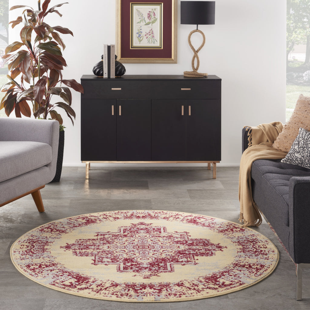 Nourison Grafix GRF14 Cream Red Area Rug – Incredible Rugs and Decor