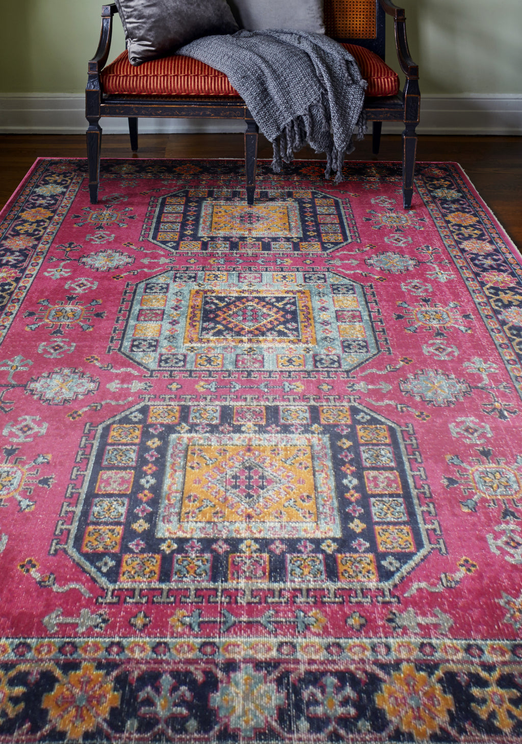 Bashian Heritage H114-Z042A Fuchsia Area Rug – Incredible Rugs and Decor