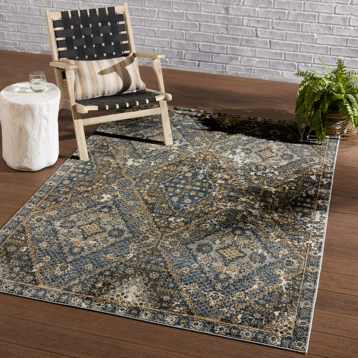 Jaipur Living Swoon Julia SWO18 Blue/Gold Area Rug by Vibe – Incredible ...