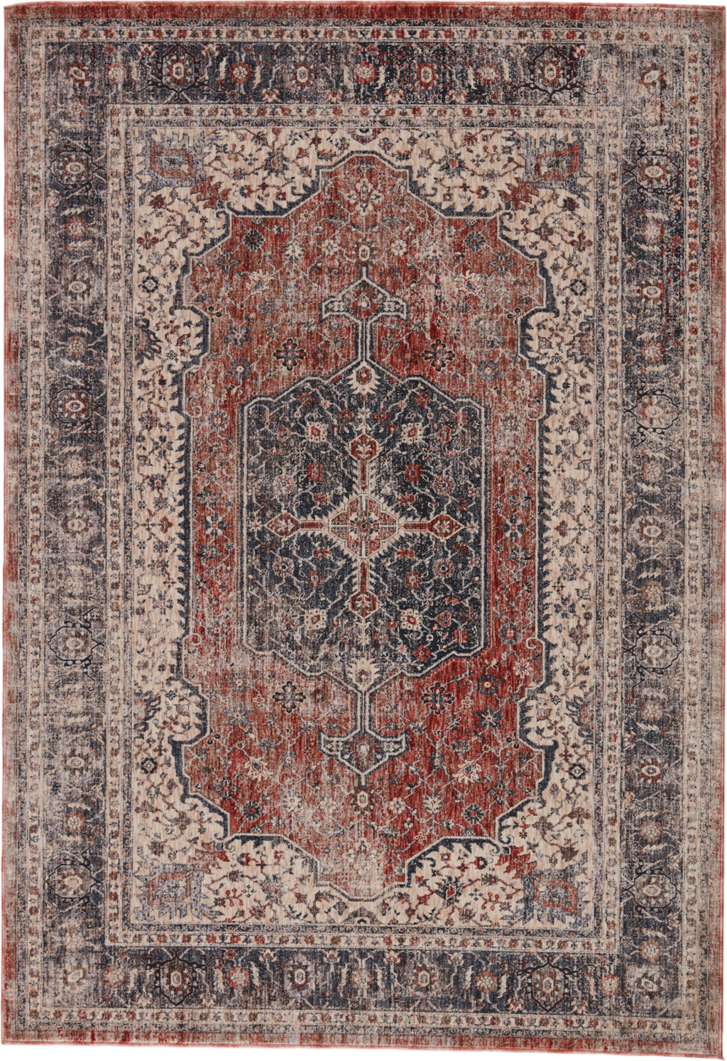 Jaipur Living Vanadey Temple VND04 Gray/Red Area Rug by Vibe ...