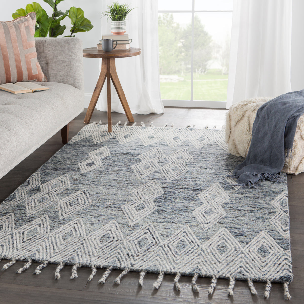 Jaipur Living Vera Mulberry VNK06 Gray/Ivory Area Rug by Nikki Chu ...
