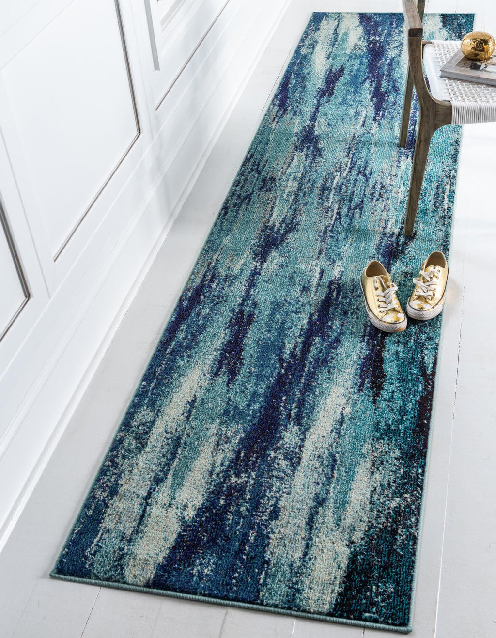 Unique Loom Jardin T-B116 Blue Area Rug – Incredible Rugs and Decor