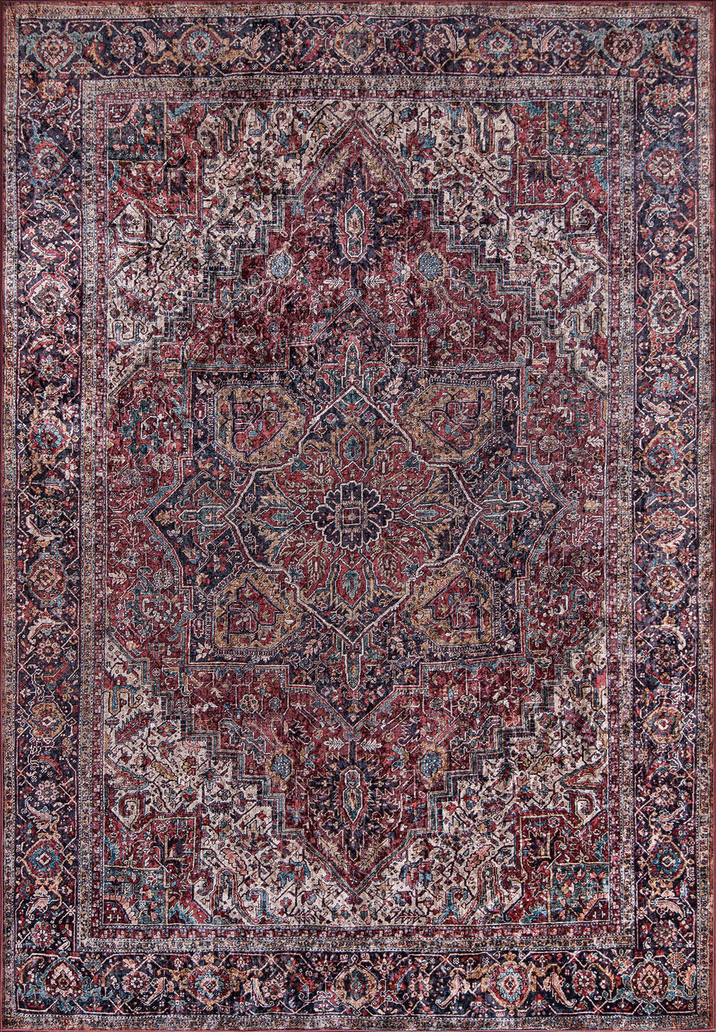 Momeni Karachi KAR-4 Burgundy Area Rug – Incredible Rugs and Decor