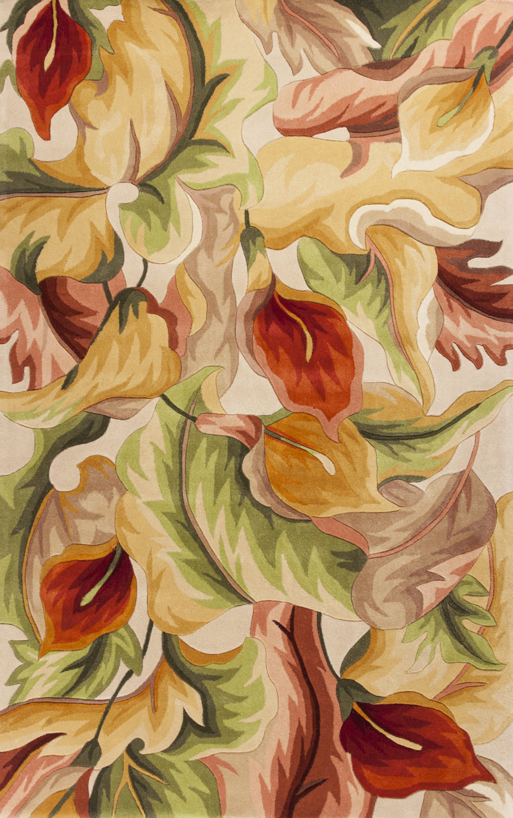 KAS Catalina 0758 Ivory Calla Lilies Area Rug – Incredible Rugs and Decor